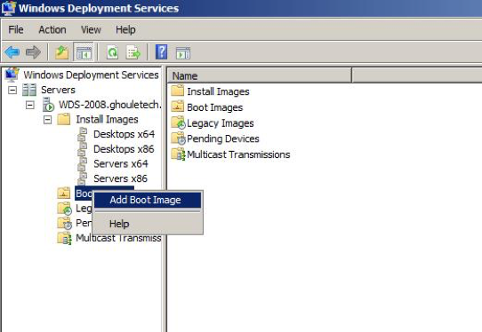 Installing and configuring your WDS Server - Ghouletech Ltd